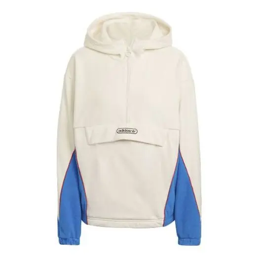 Adidas Originals Retro Luxury Fleece Hoodie 'off-white Red Blue - Multi-color