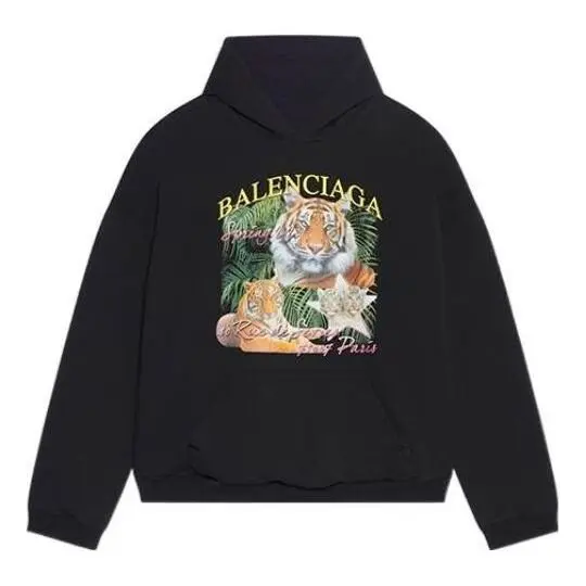 Balenciaga Year Of The Tiger Fbi Reversible Hoodie - Navy