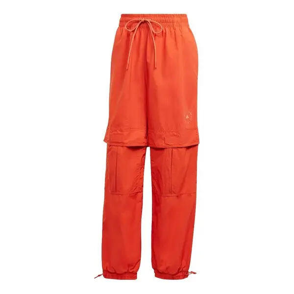 Adidas By Stella Mccartney Truecasuals Woven Solid Track Pants - Burnt Cayenne
