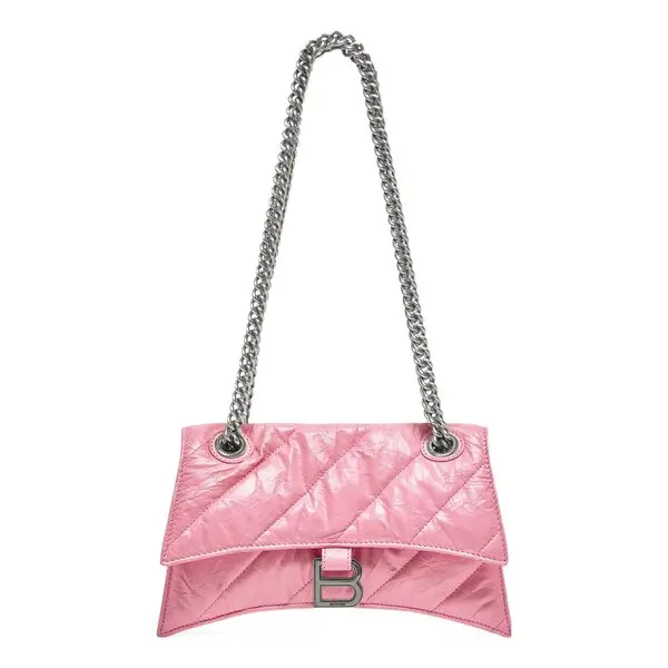 Balenciaga Crush Small Chain Bag - Pink