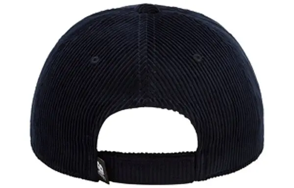 NEW BALANCE Corduroy Baseball Cap With Embroidered Logo - Navy