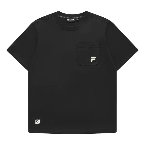 FILA FUSION Cotton Workwear T-shirt - Black