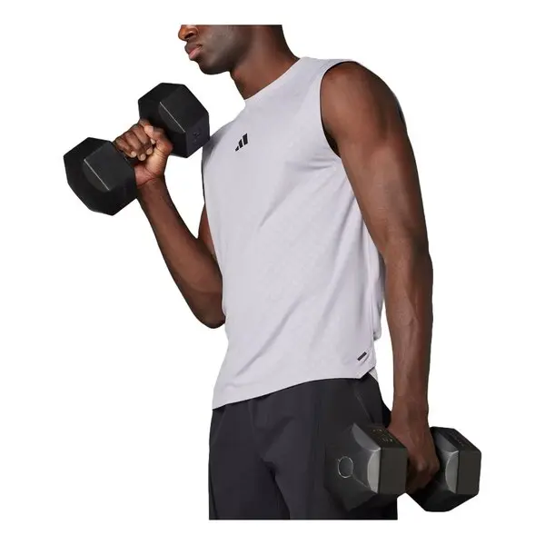 Adidas Sleeveless Performance Tank - Glory Grey/black