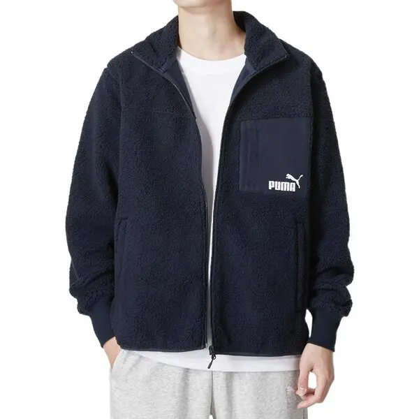 PUMA Relaxed Sherpa Jacket - Navy