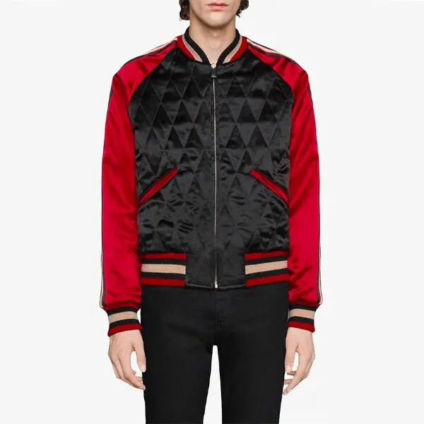 Gucci Reversible Acetate Bomber Jacket