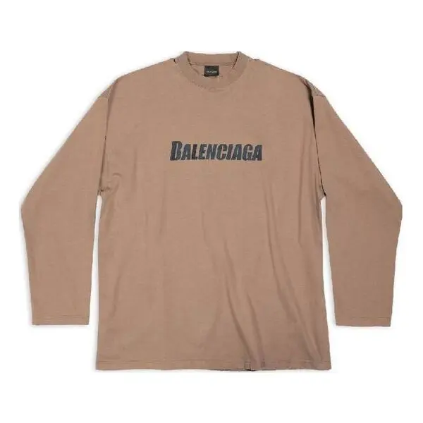 Balenciaga Caps Oversized Long Sleeve T-shirt