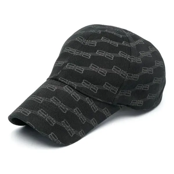 Balenciaga Bb Monogram Cap 'black Grey