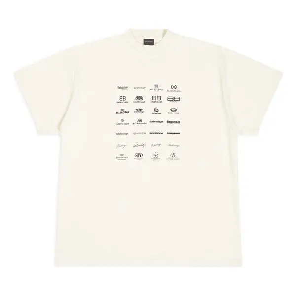 Balenciaga Archives Logos T-shirt Oversized
