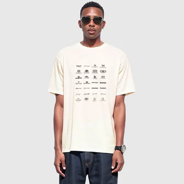 Balenciaga Archives Logos T-shirt Oversized