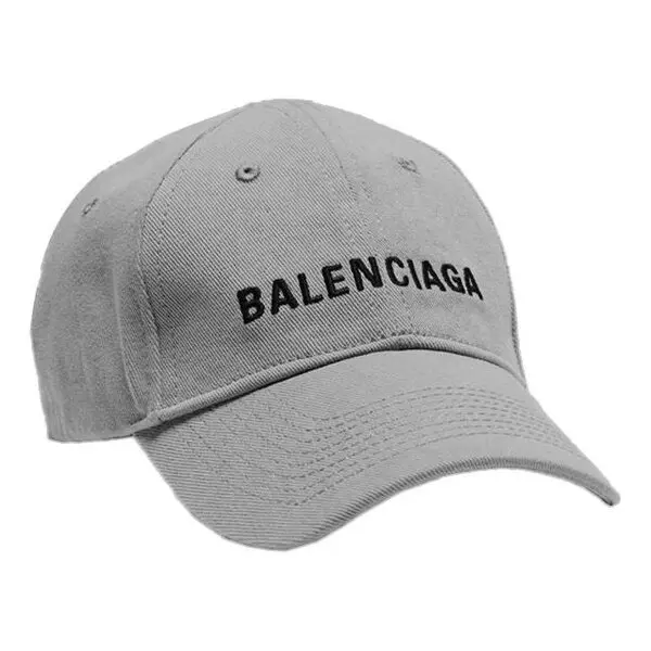 Balenciaga Visor Logo Cap 'grey Black