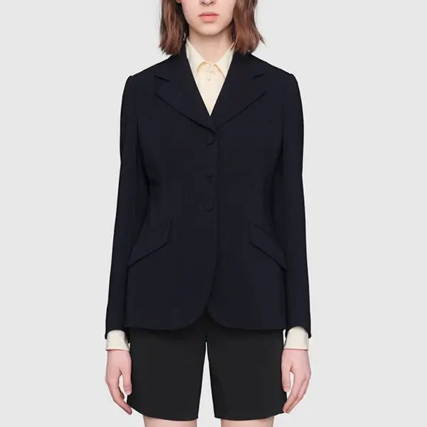 Gucci Cady Viscose Tailored Jacket