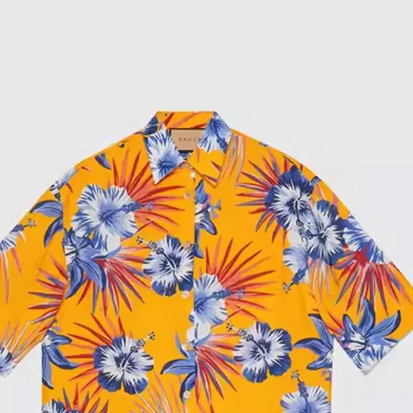 Gucci Wild Flower Print Viscose Shirt