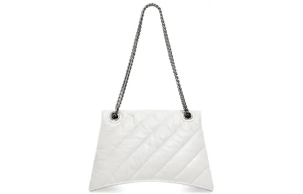 Balenciaga Crush Medium Chain Bag - Optic White
