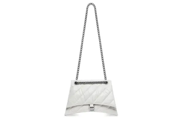 Balenciaga Crush Medium Chain Bag - Optic White