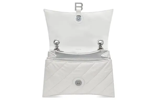 Balenciaga Crush Medium Chain Bag - Optic White