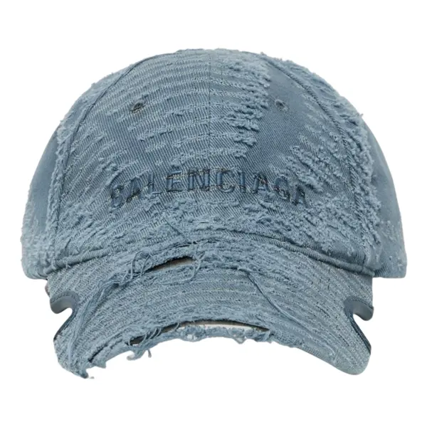 Balenciaga Laser Destroyed Logo Ball Cap
