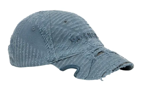 Balenciaga Laser Destroyed Logo Ball Cap