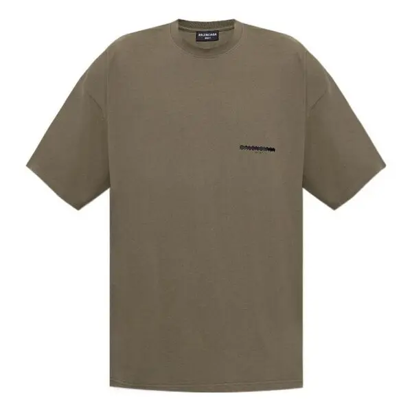 Balenciaga Strike 1917 Oversized T-shirt - Khaki