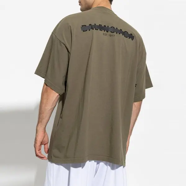 Balenciaga Strike 1917 Oversized T-shirt - Khaki