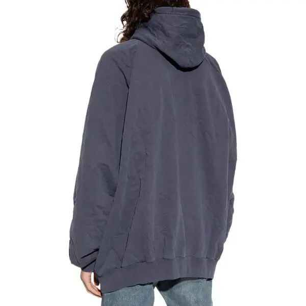 Balenciaga Est. 1917 College Logo Hoodie - Navy