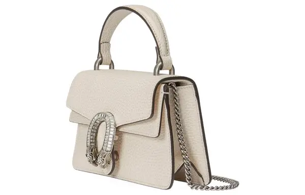 Gucci Dionysus Mini Top Handle Bag - White