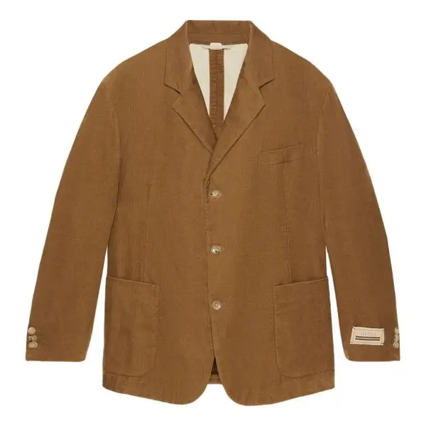 Gucci Velvet Corduroy Formal Jacket - Brown