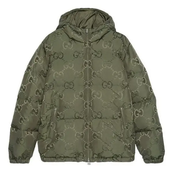 Gucci Jumbo Gg Canvas Down Jacket