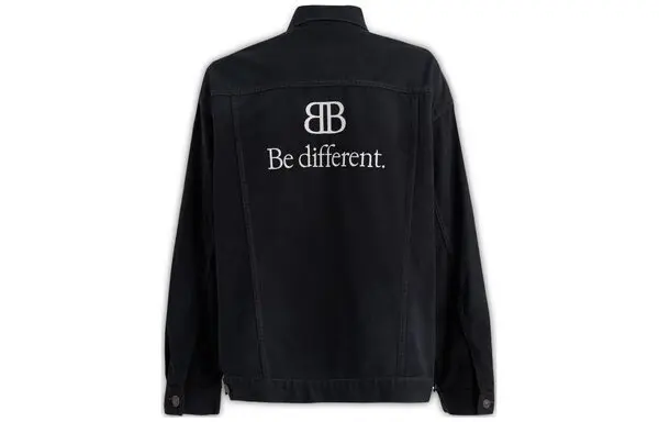 Balenciaga Bb Be Different Oversized Denim Jacket