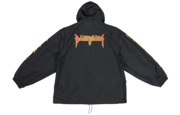Balenciaga Metallica Hooded Windbreaker Jacket