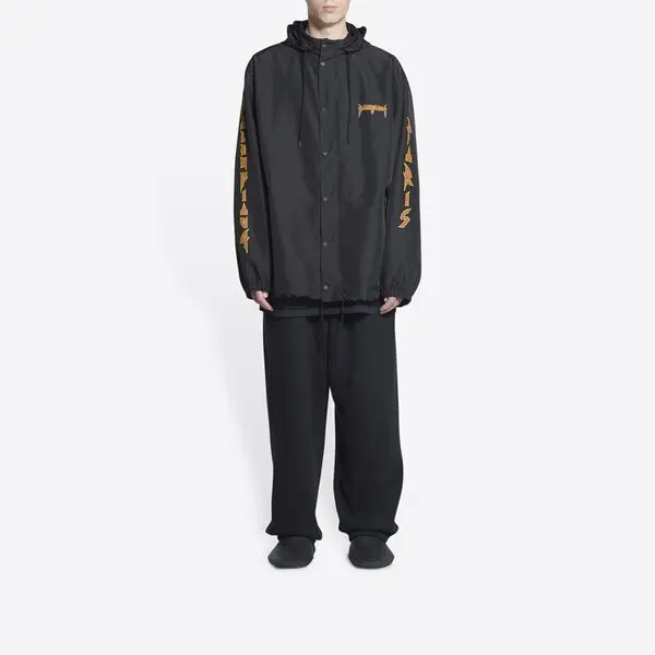 Balenciaga Metallica Hooded Windbreaker Jacket