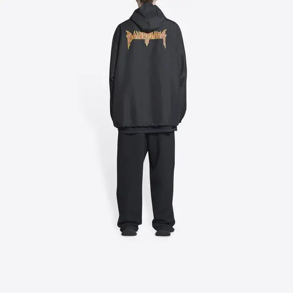 Balenciaga Metallica Hooded Windbreaker Jacket