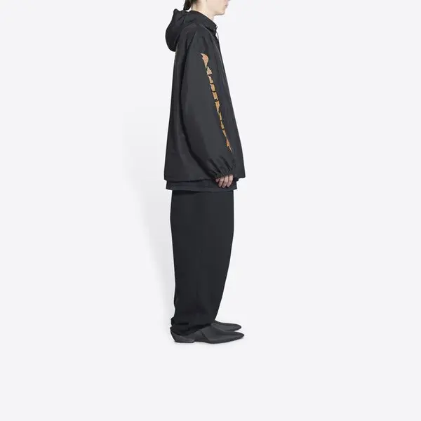 Balenciaga Metallica Hooded Windbreaker Jacket
