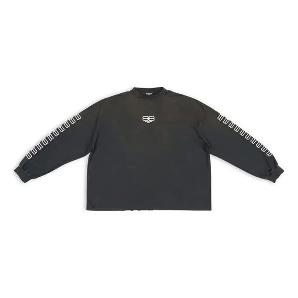 Balenciaga Bb Sleeve Crewneck Sweater