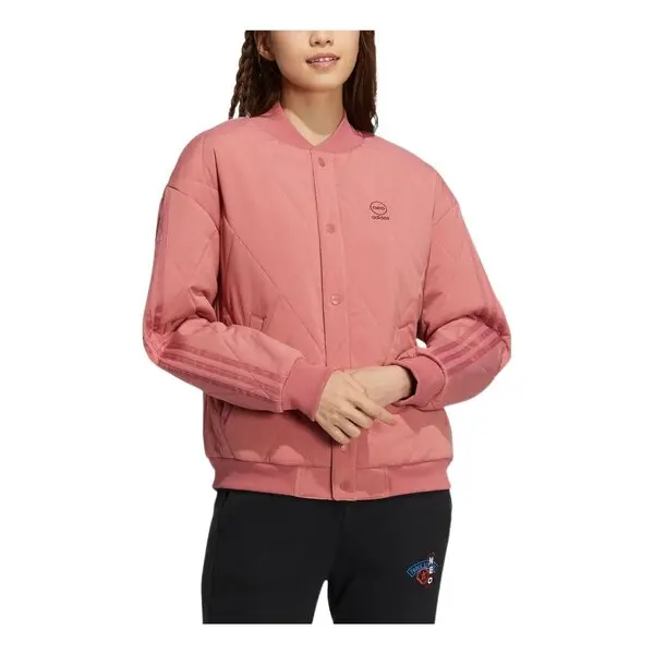 Adidas Neo Logo Bomber Jacket - Pink