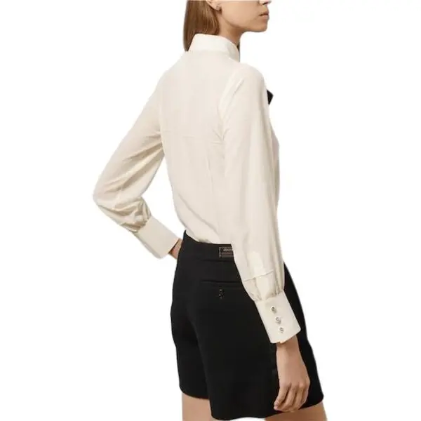 Gucci Silk Crepe De Chine Shirt With Bow Detail