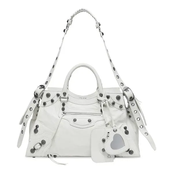 Balenciaga Neo Cagole City Handbag - White