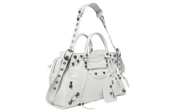 Balenciaga Neo Cagole City Handbag - White