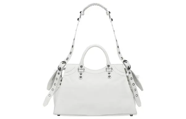 Balenciaga Neo Cagole City Handbag - White