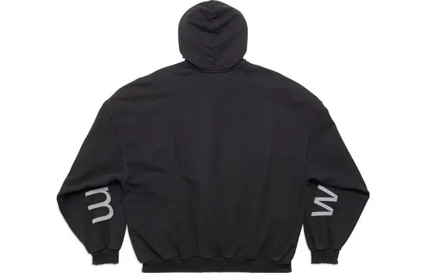 Balenciaga Logo Print Popover Hoodie