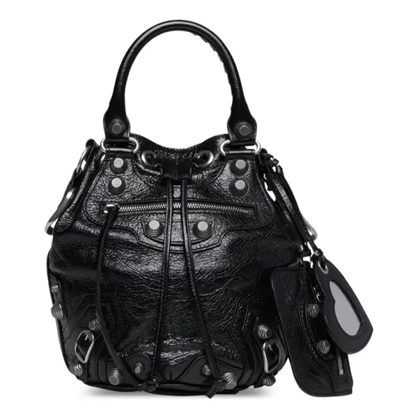 Balenciaga Le Cagole Small Bucket Bag - Black