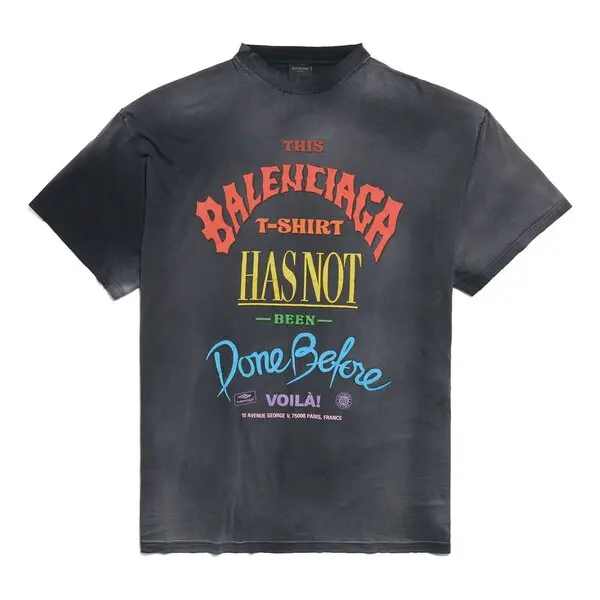 Balenciaga Not Been Done T-shirt Oversized - Black