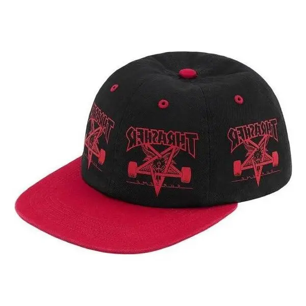 Supreme X Thrasher 6-panel Cap 'black Red