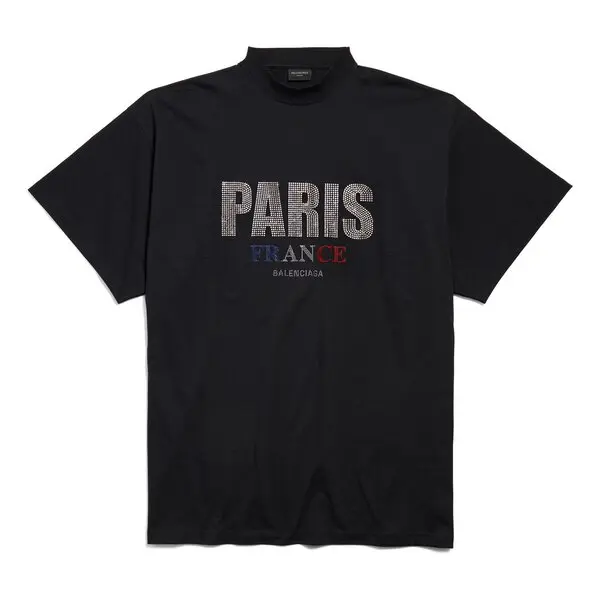Balenciaga Strass T-shirt - Black