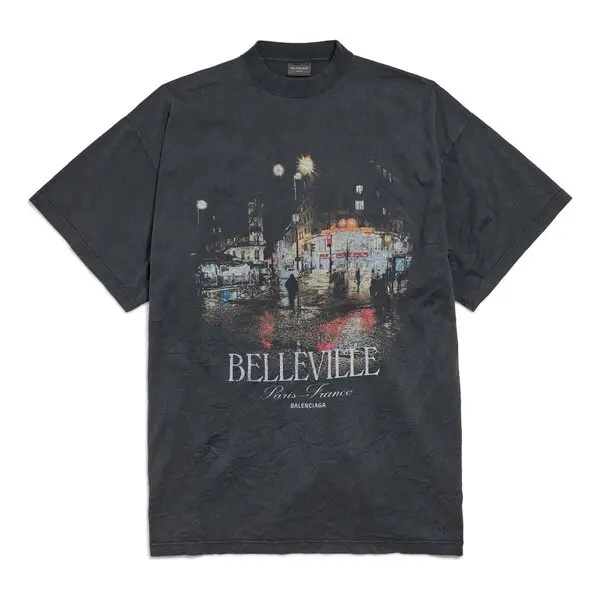 Balenciaga Belleville T-shirt - Black Faded