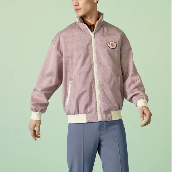 Gucci Striped Zip-up Jacket