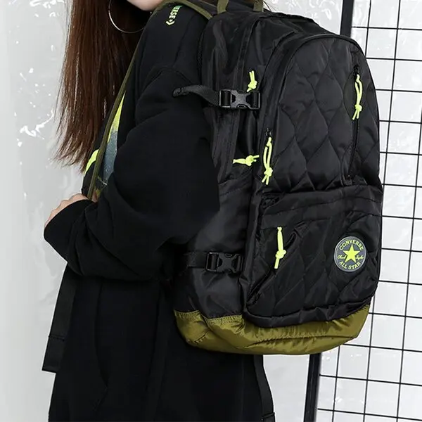 CONVERSE Quilted Backpack - Black