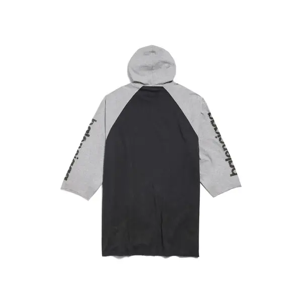 Balenciaga 3b Stencil Hooded Raglan T-shirt