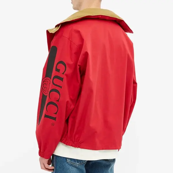 Gucci Reversible Logo Arm Hooded Jacket