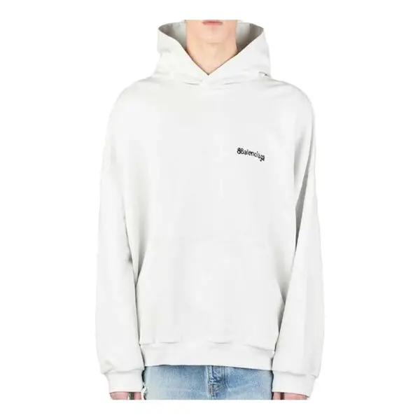 Balenciaga Bb Corp Cotton Hoodie