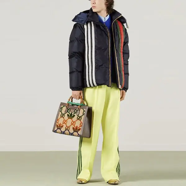 Gucci X Adidas Padded Down Hooded Jacket With Detachable Sleeves